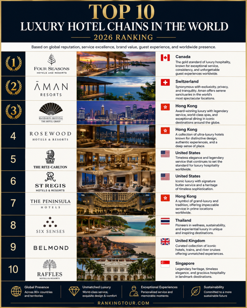 Top 10 Luxury Hotel Chains in the World (2026 Ranking)